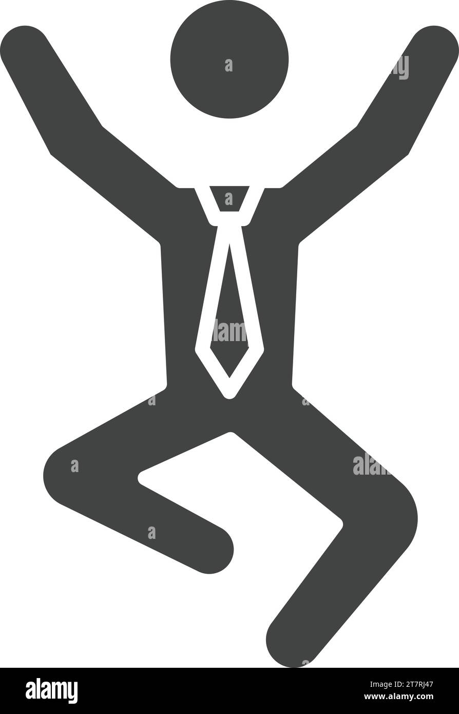 Jumping icon Black and White Stock Photos & Images - Alamy