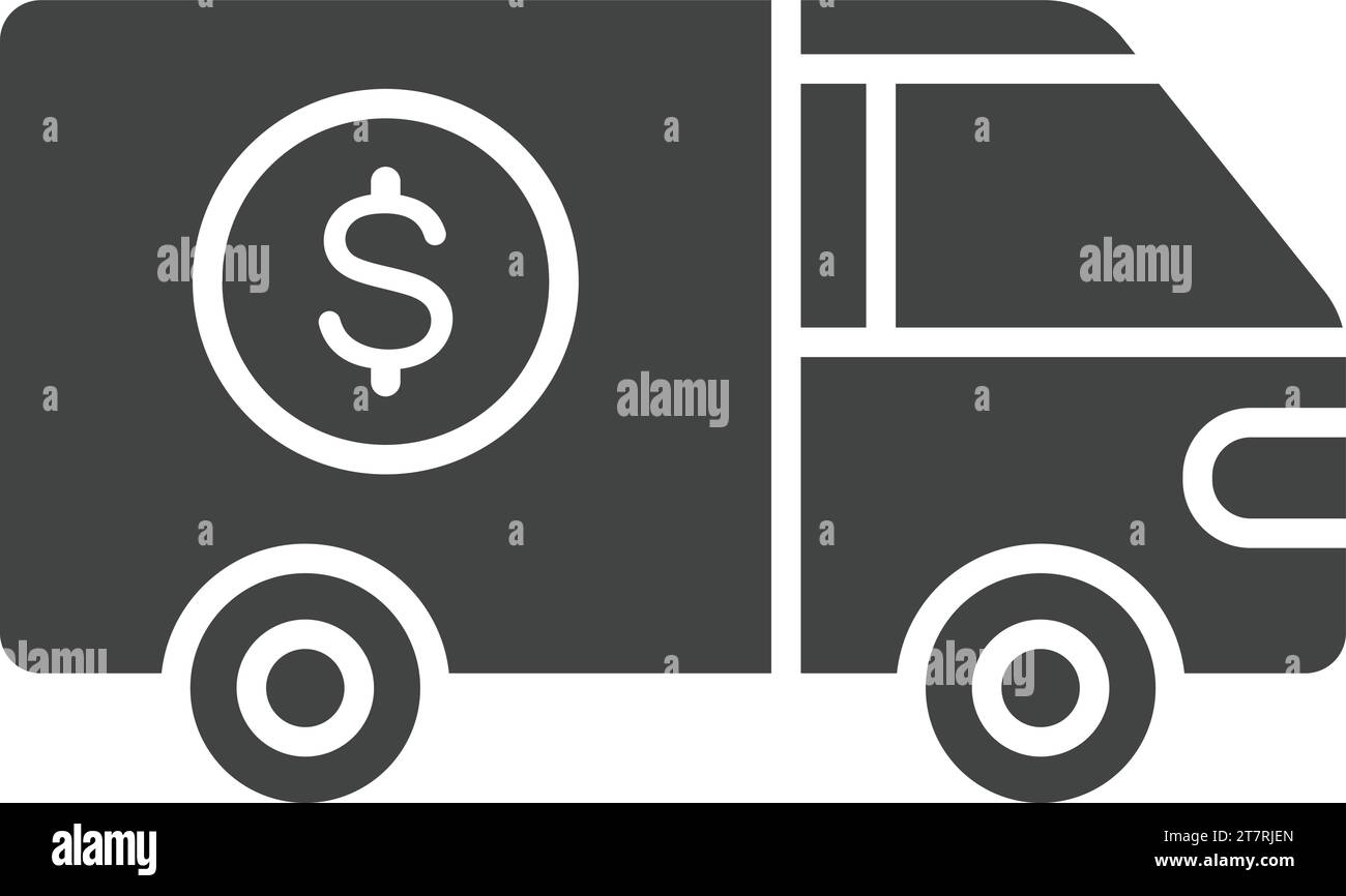 Cash Transfer Vehicle icon vector image Stock Vector Image & Art - Alamy