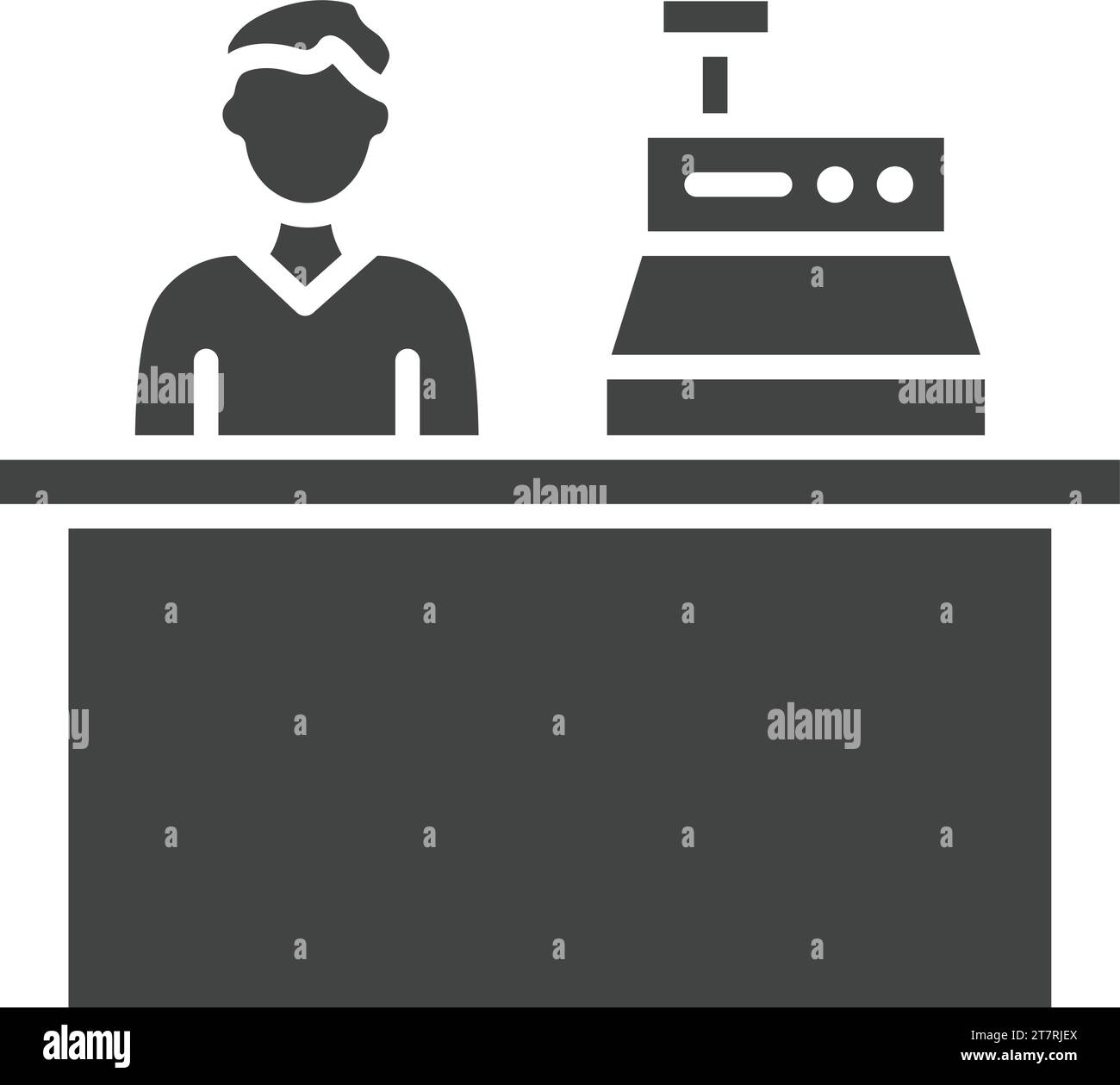 Cashier icon vector image Stock Vector Image & Art - Alamy