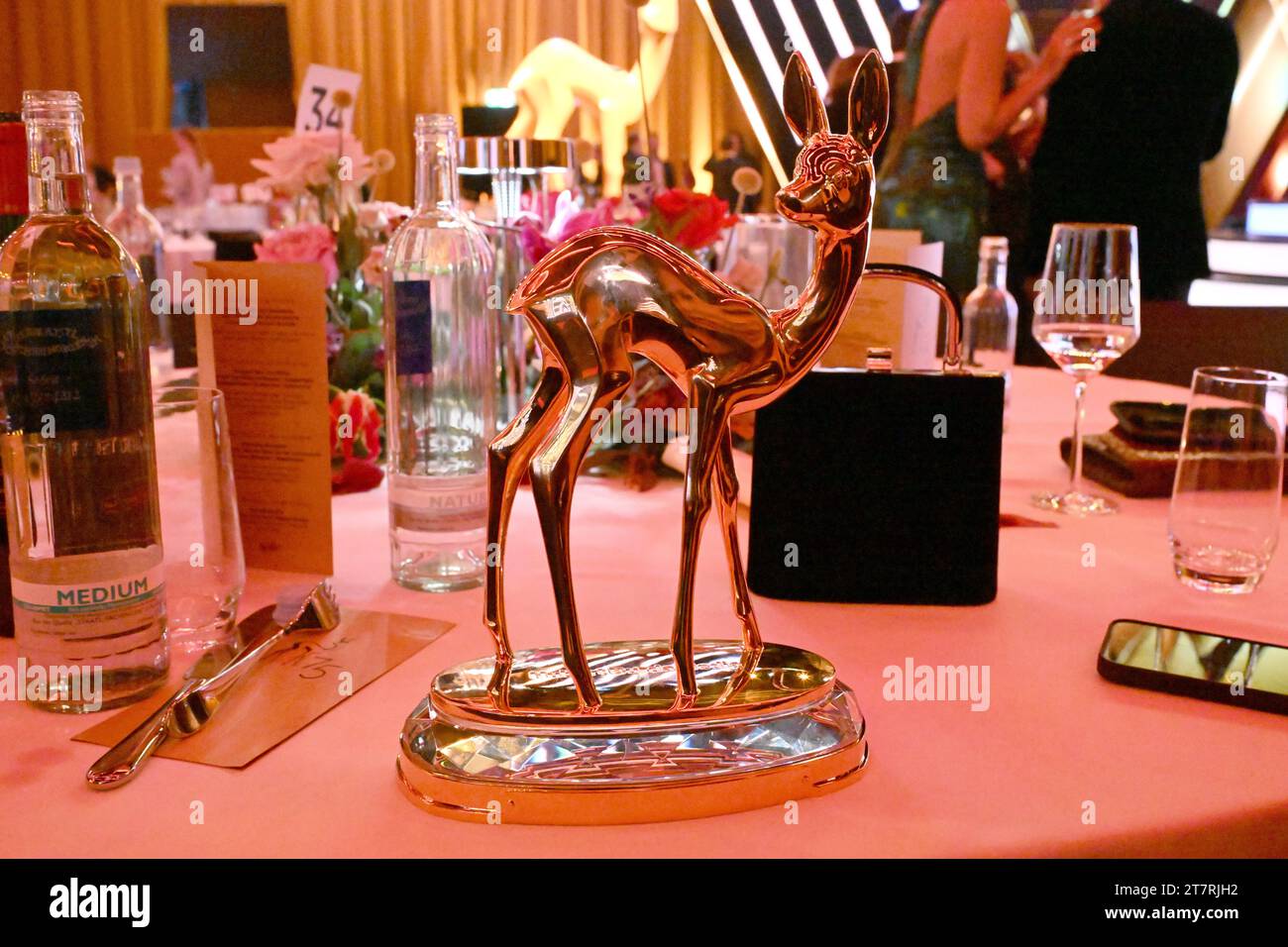 Munich, Germany. 17th Nov, 2023. Singer Ayliva's Bambi stands on a ...