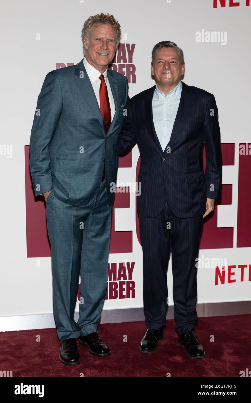 Los Angeles, USA. 16th Nov, 2023. Will Ferrell and Ted Sarandos attend ...