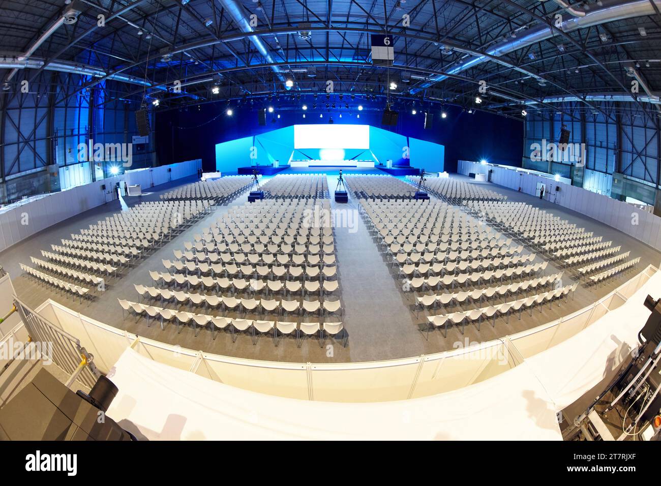 Conference hall. Convention center with podium. Professional meeting ...