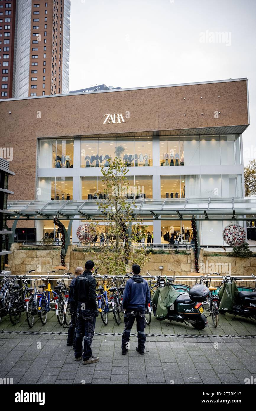 ROTTERDAM - Exterior of Zara during the opening of the largest store of ...