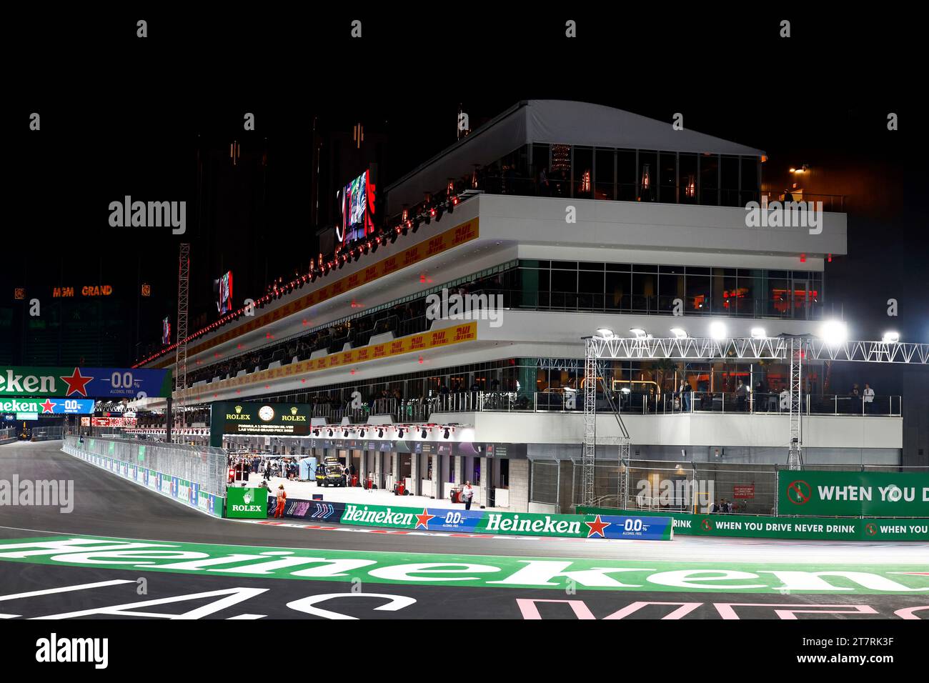 LAS VEGAS, NV - NOVEMBER 16: General view of the paddock during the ...