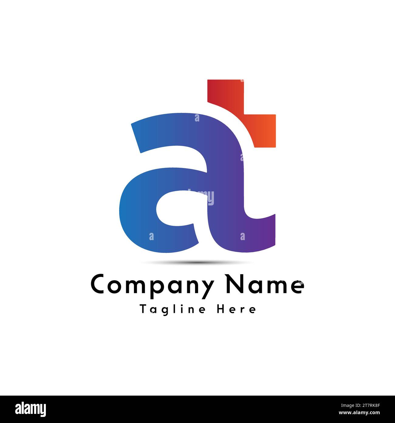 AT letter creative logo design icon Stock Vector Image & Art - Alamy