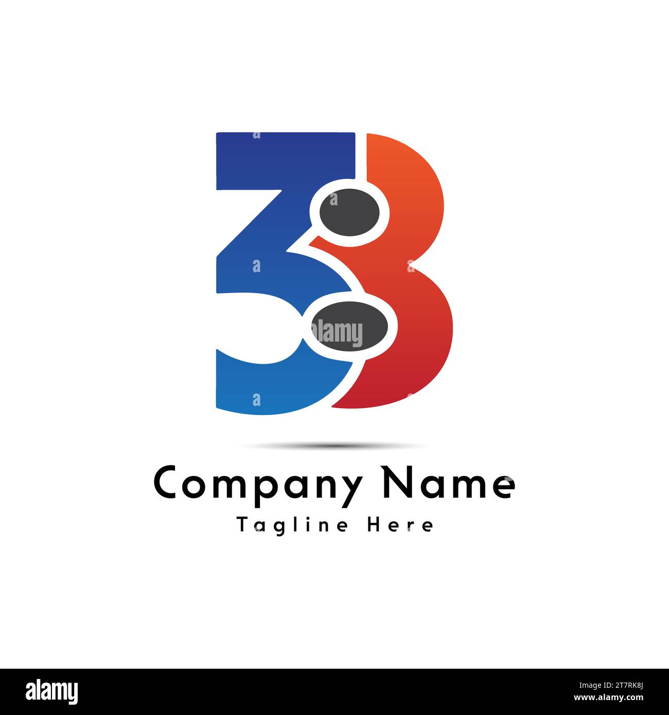 3B letter creative logo design icon Stock Vector Image & Art - Alamy