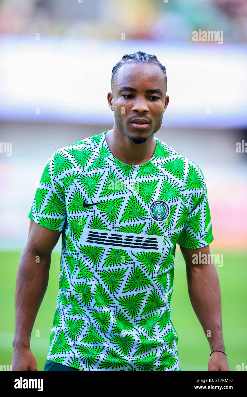 Akwa Ibom State, Nigeria. 16 nov 2023. Nigeria vs Lesotho. Bruno ...