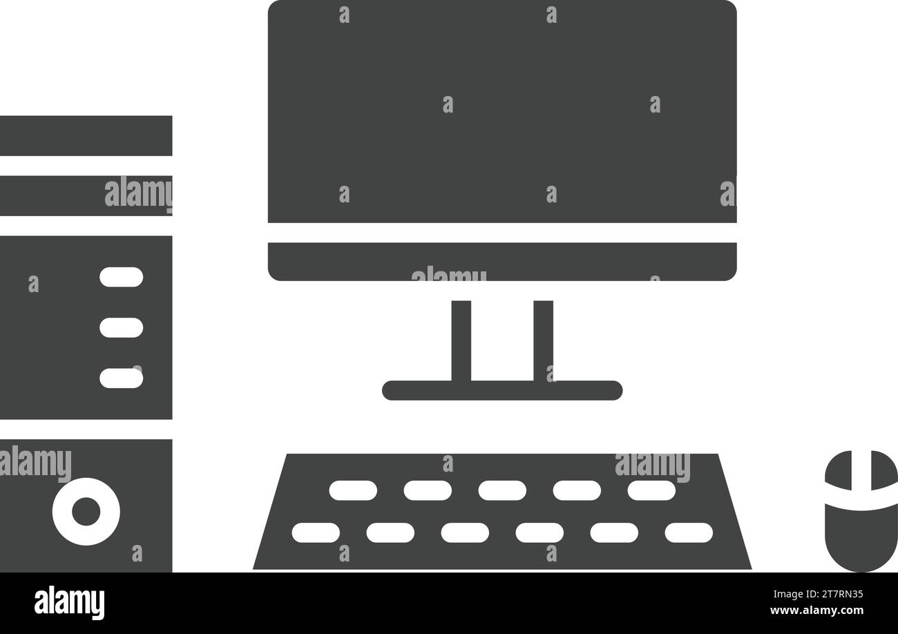 Computer icon vector image Stock Vector Image & Art - Alamy