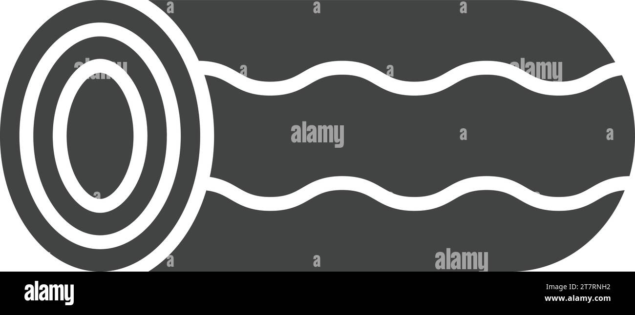 Cream swiss roll icon vector image Stock Vector Image & Art - Alamy