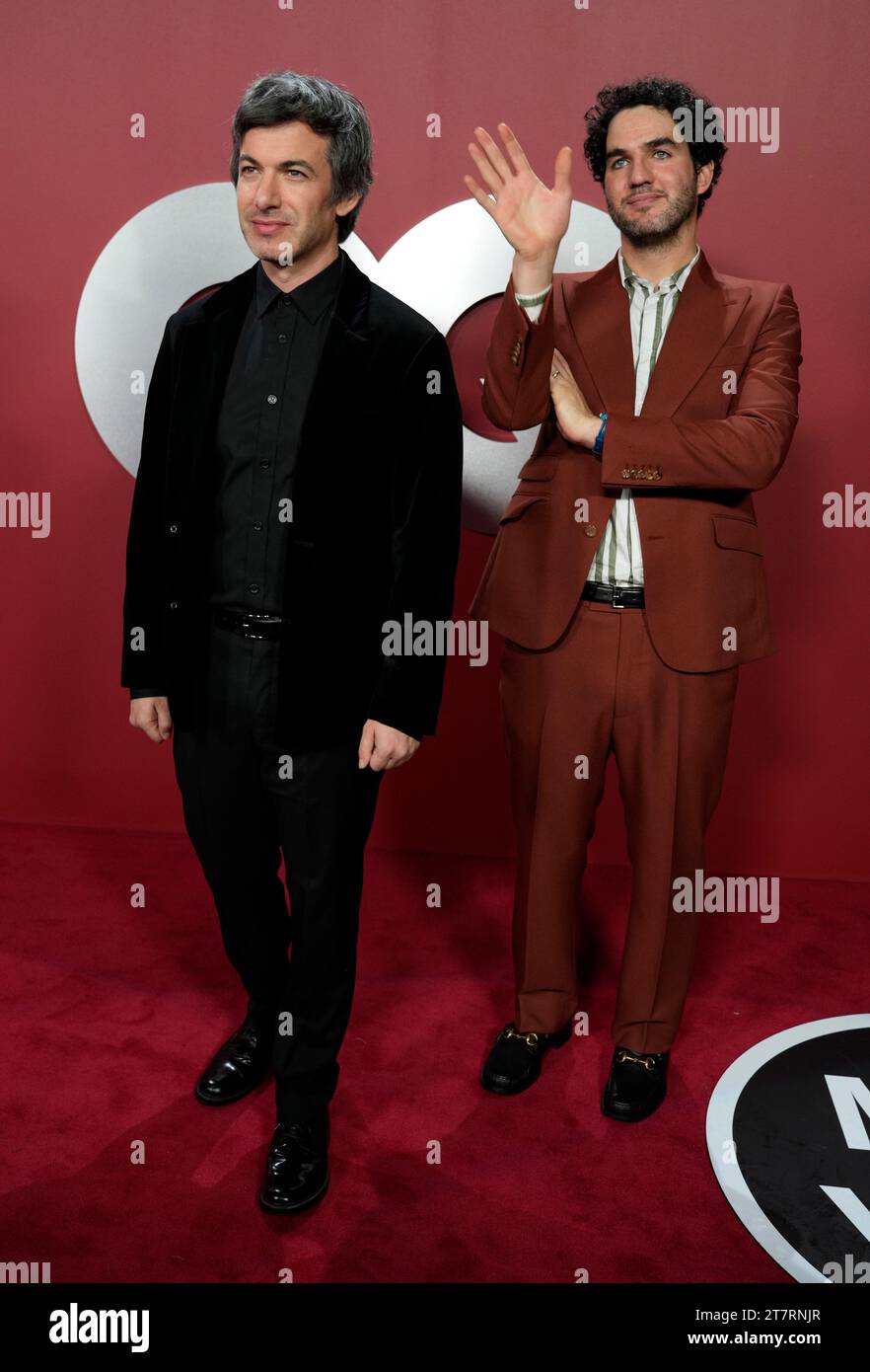 Actors Nathan Fielder, left, and Benny Safdie pose together at GQ's Men ...