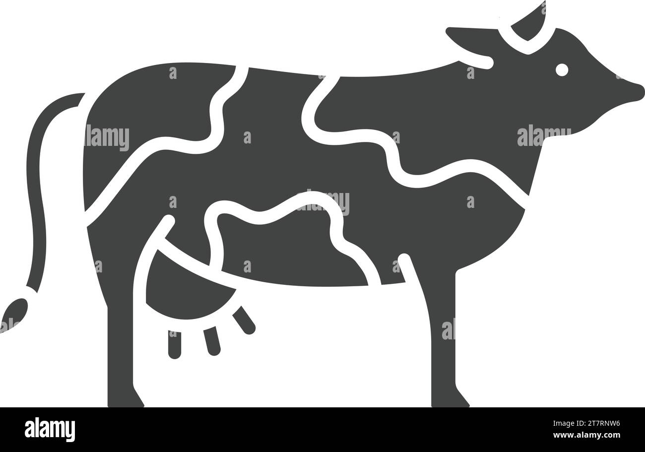 Cow icon vector image Stock Vector Image & Art - Alamy