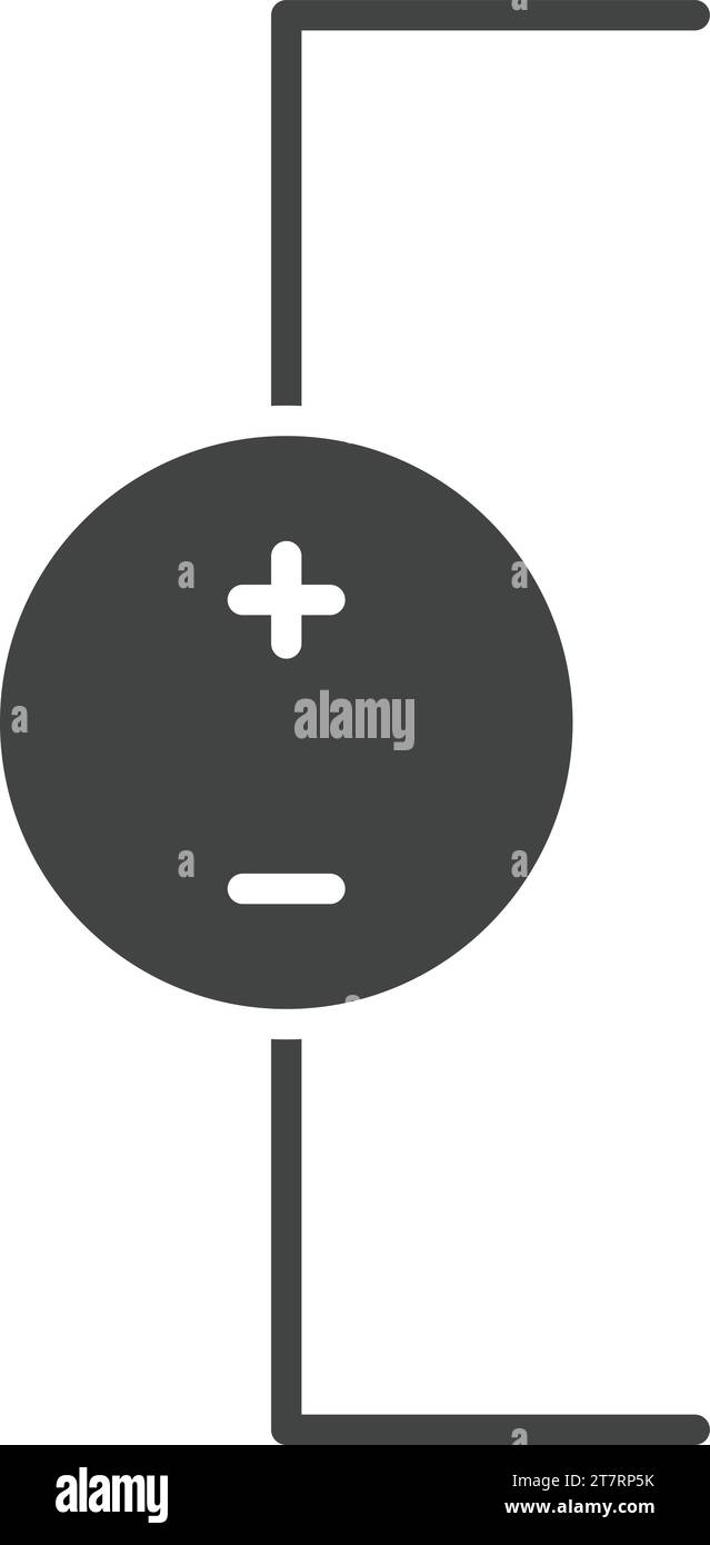 DC Voltage Source icon vector image Stock Vector Image & Art - Alamy