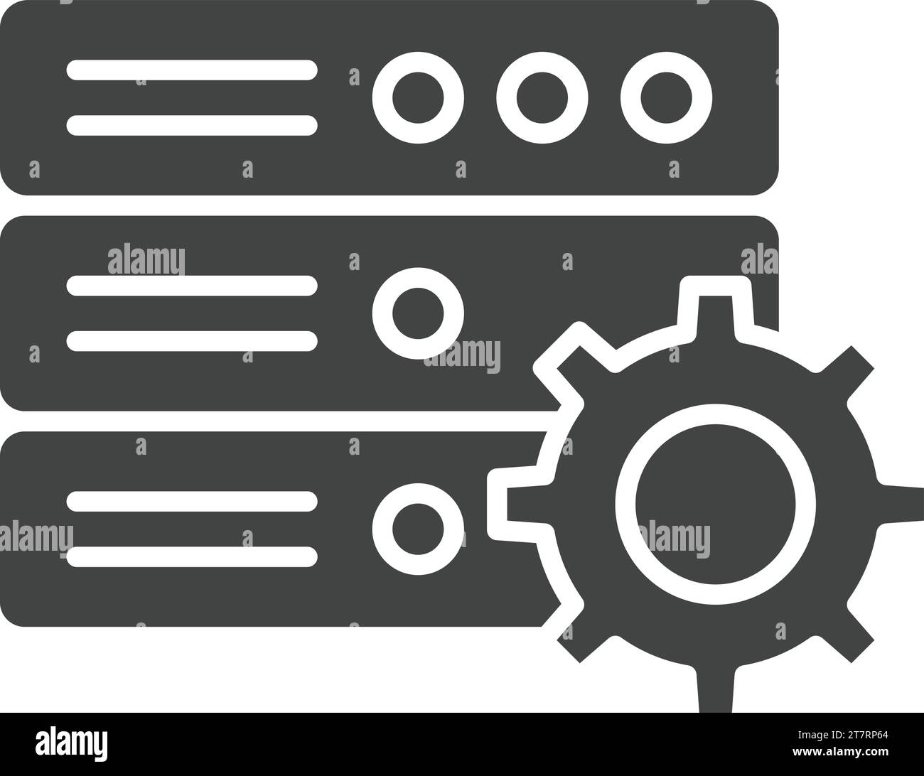 Database Settings Icon Vector Image Stock Vector Image And Art Alamy