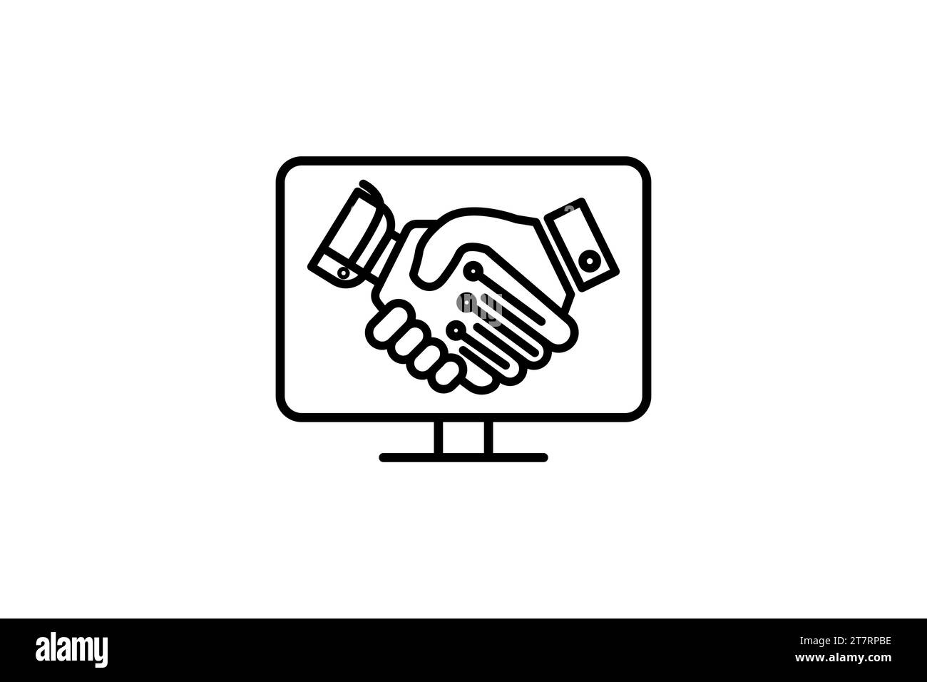 Digital communication tools vector vectors Black and White Stock Photos ...