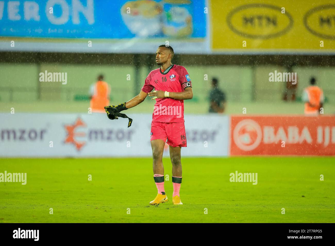 Akwa Ibom State, Nigeria. 16 nov 2023. Nigeria vs Lesotho. Sekhoane ...