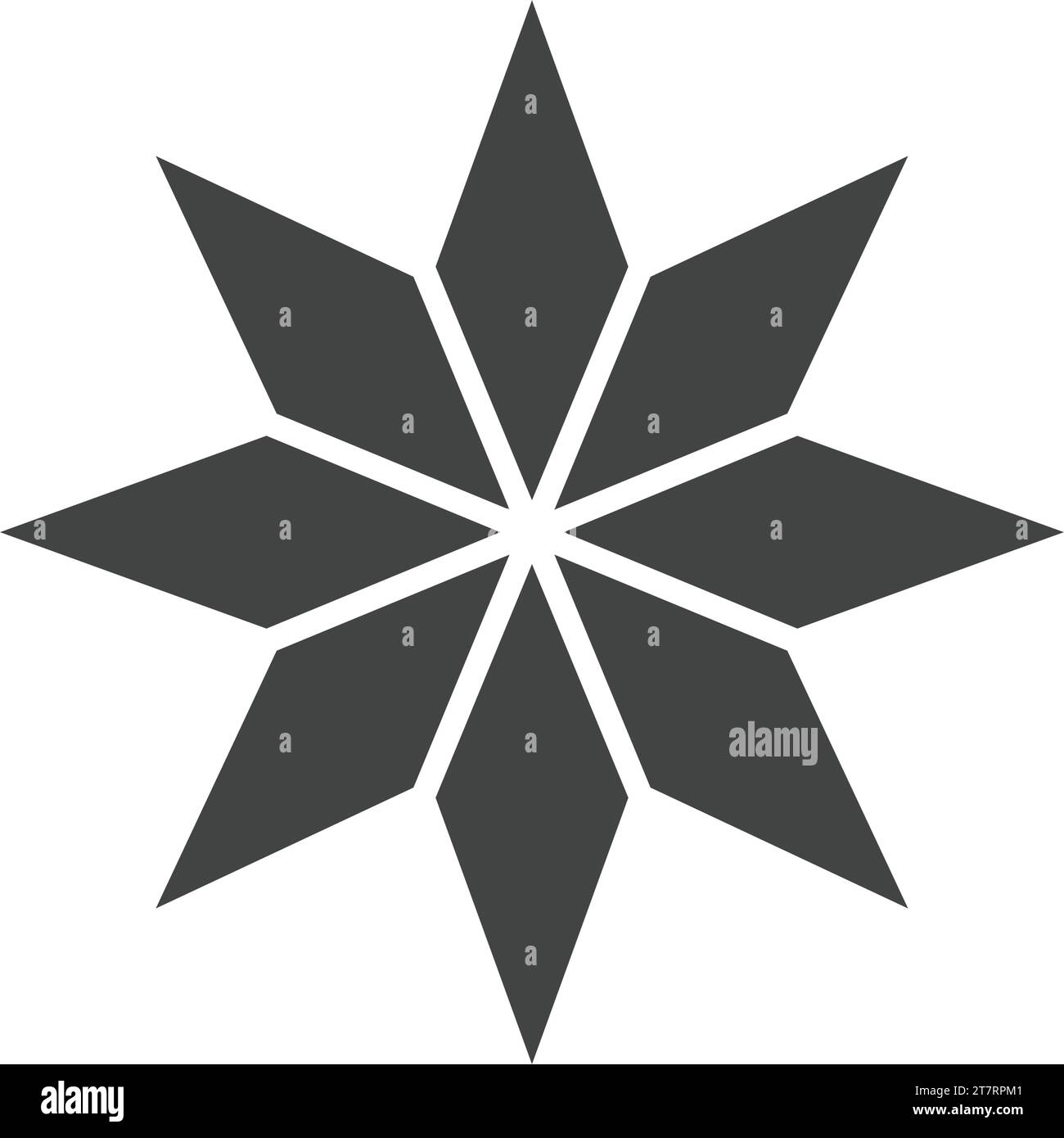Eight pointed star design hi-res stock photography and images - Alamy