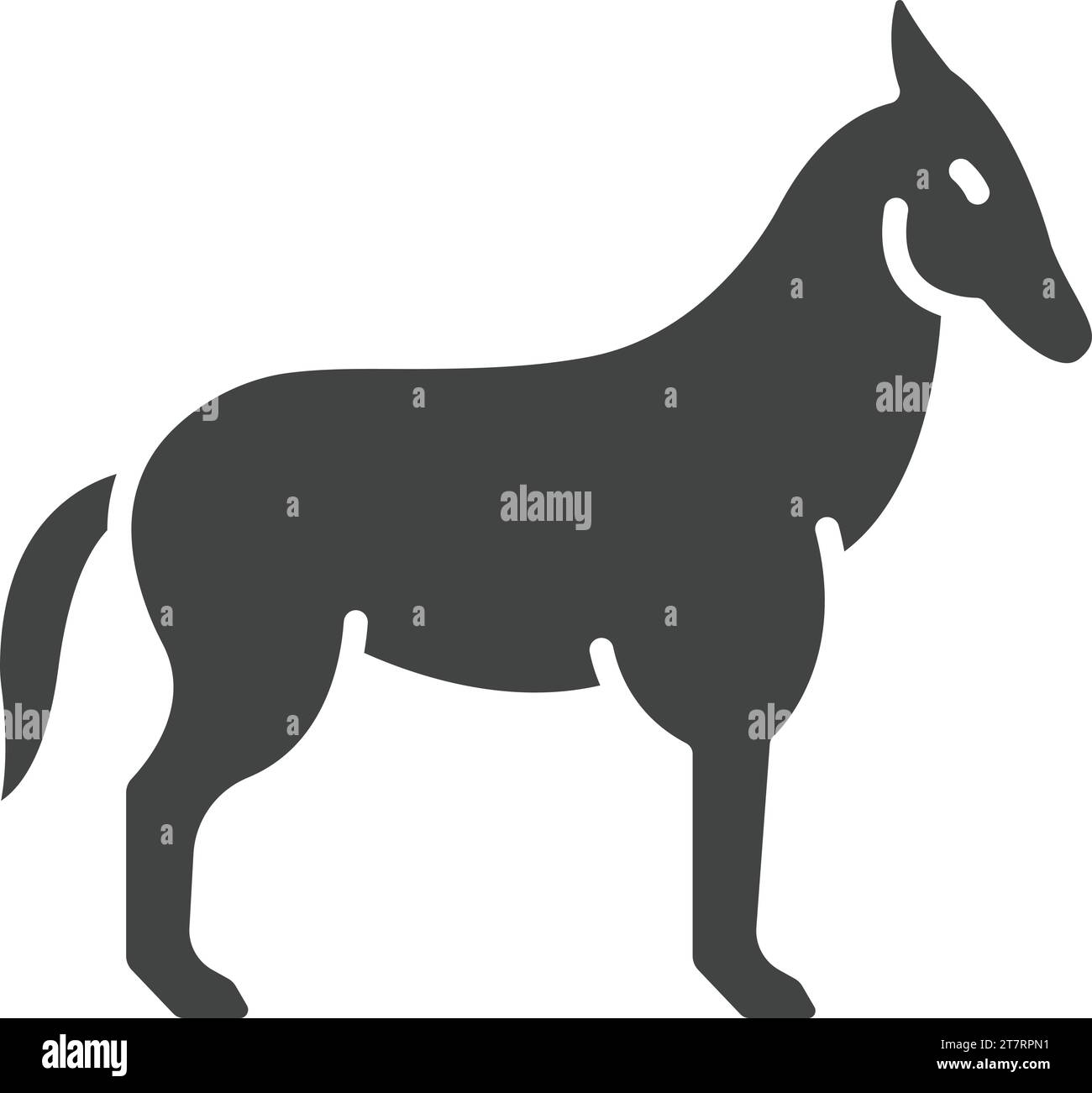 Donkey icon vector image Stock Vector Image & Art - Alamy