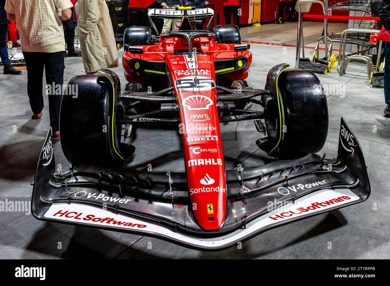 Las Vegas, USA. 16th Nov, 2023. Ferrari's Formula 1 car, driven by ...