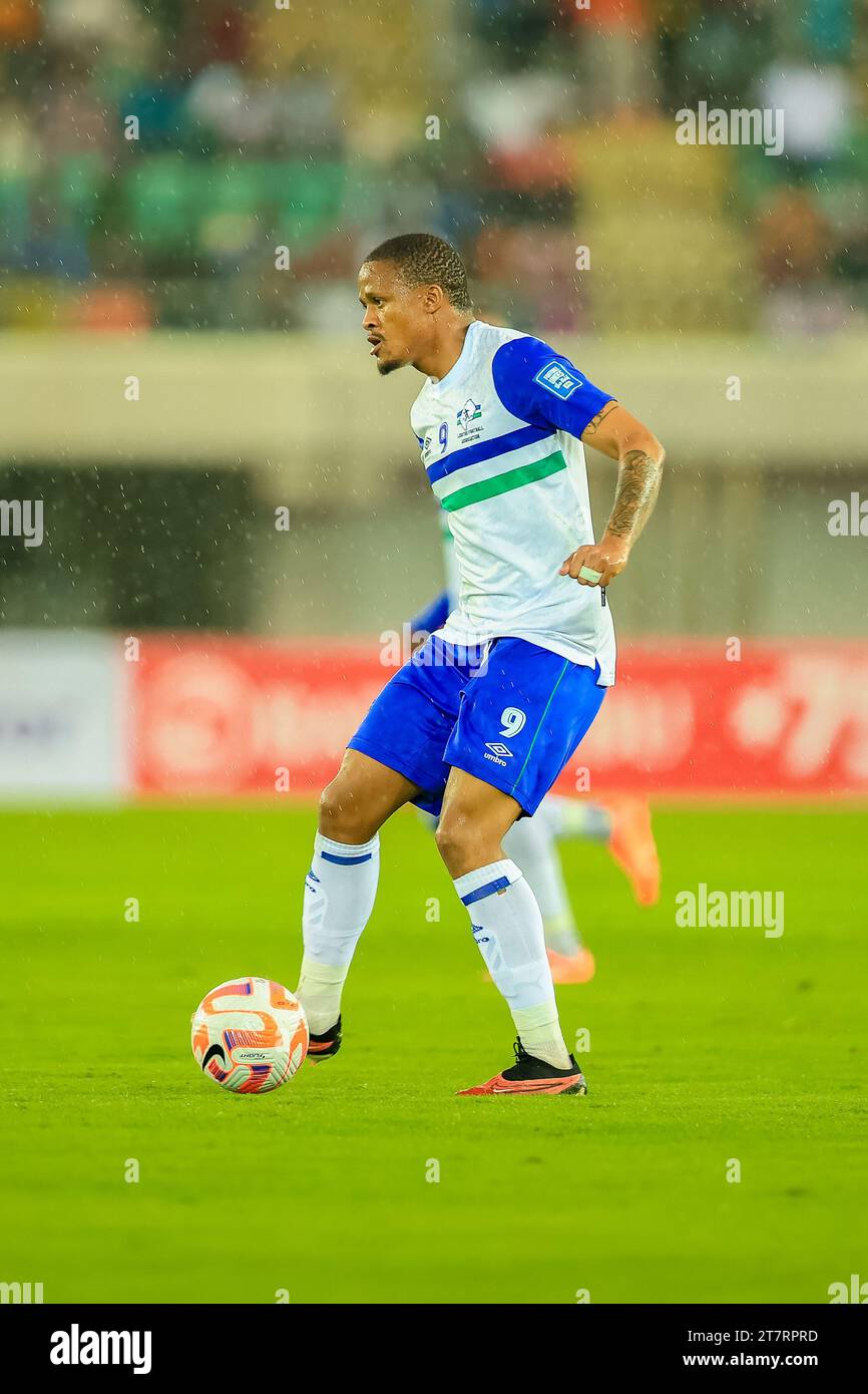 Akwa Ibom State, Nigeria. 16 nov 2023. Nigeria vs Lesotho. Sera ...