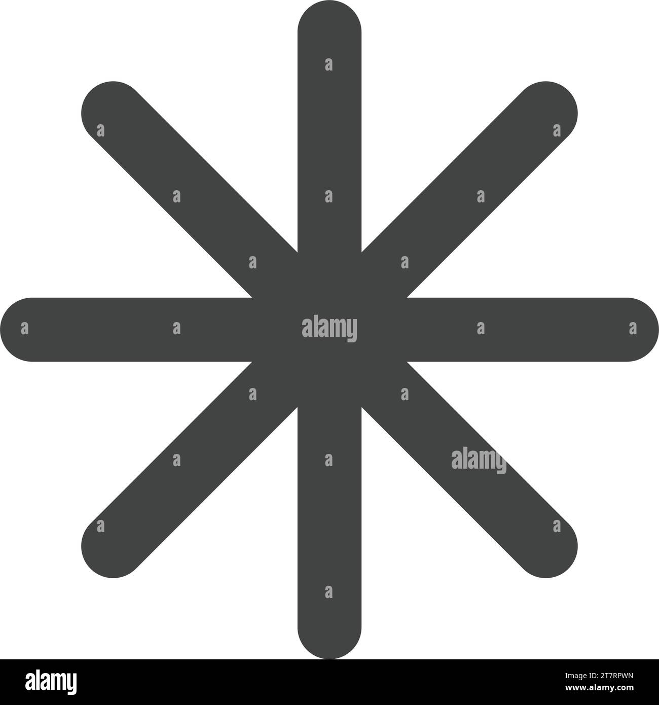 Eight-Spoked Asterisk icon vector image Stock Vector Image & Art - Alamy