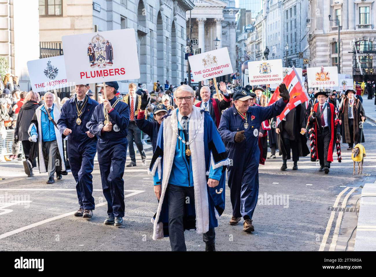 Senior Livery Companies group at the Lord Mayor's Show procession 2023 ...