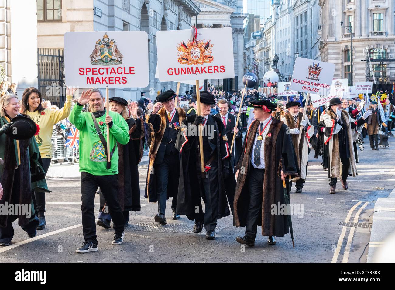 Senior Livery Companies group at the Lord Mayor's Show procession 2023 ...