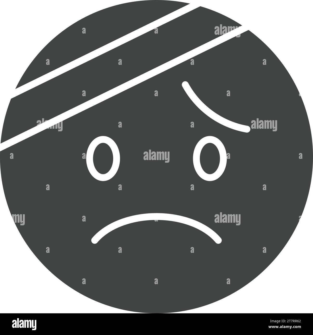 Face with Head-Bandage icon vector image Stock Vector Image & Art - Alamy