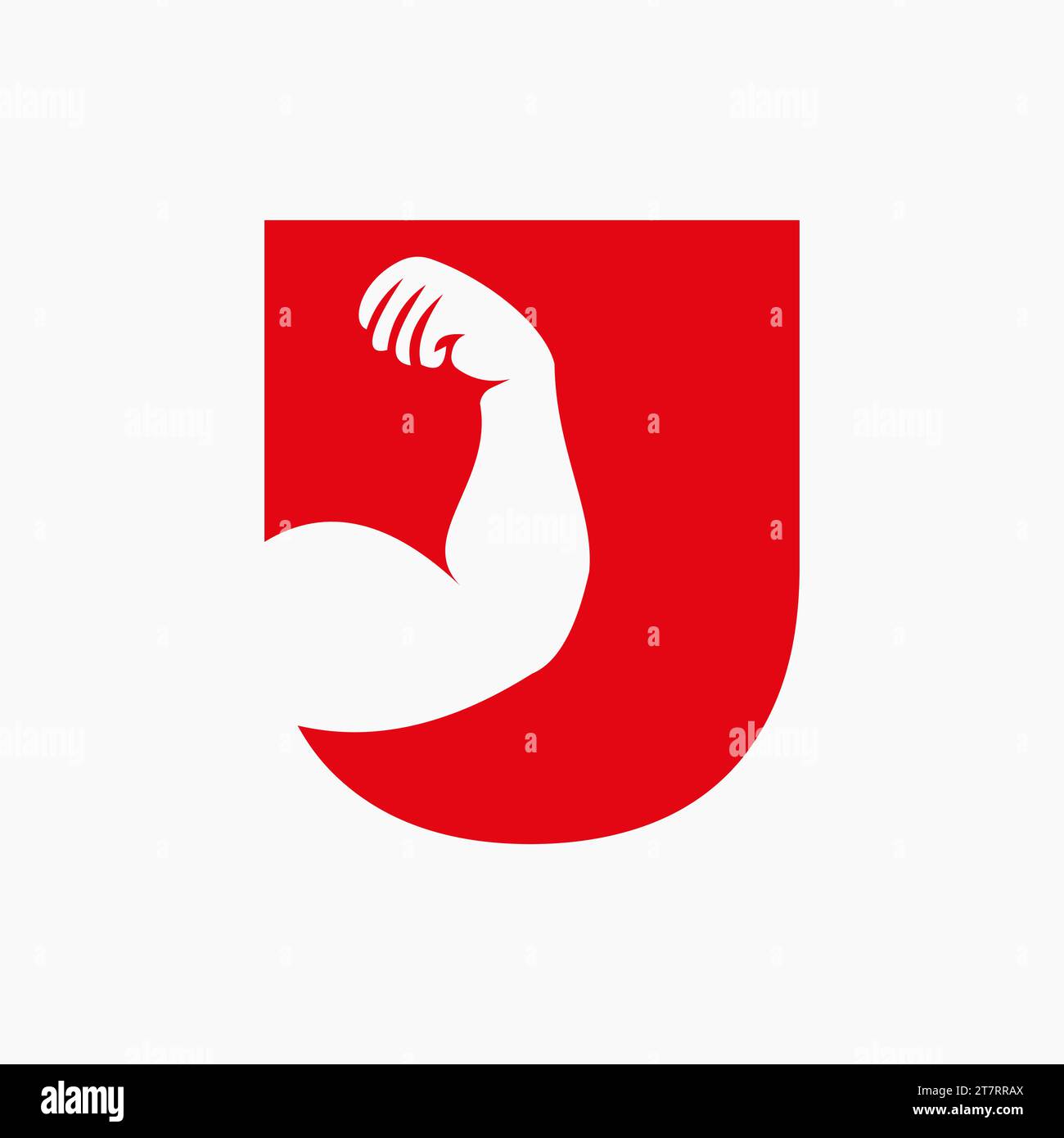 Letter U Fitness Logo Design. Arm Logo Icon Design. Gym Symbol Stock ...