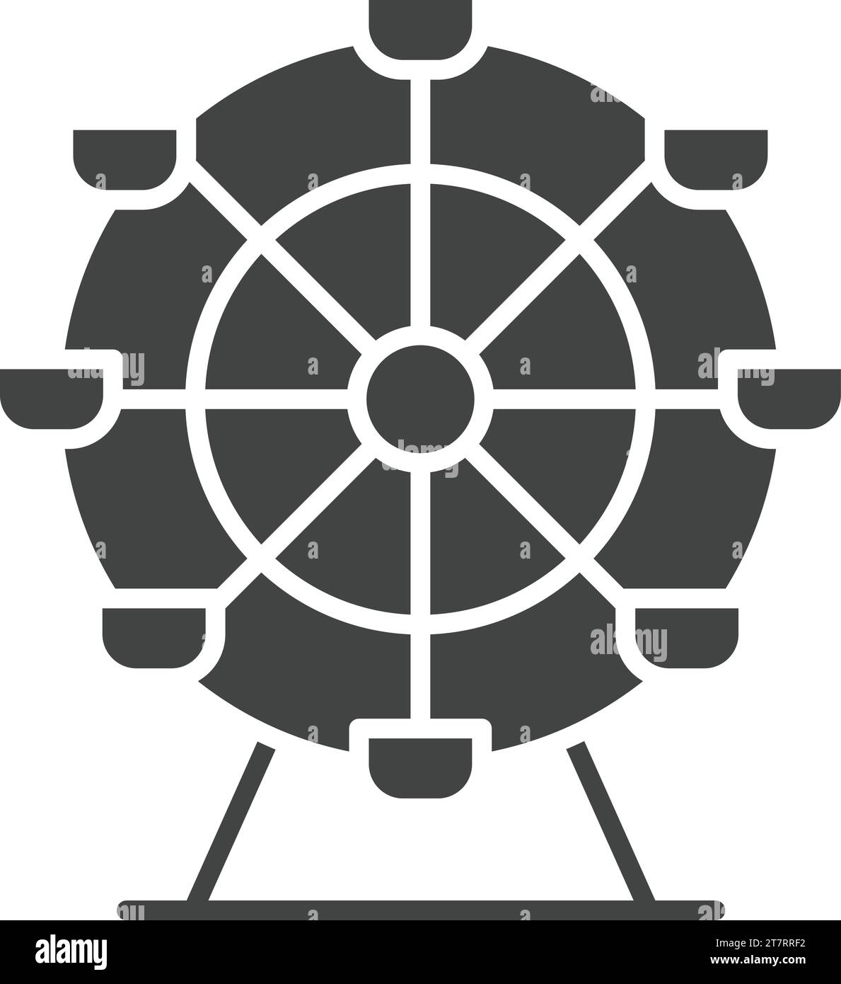 Ferris Wheel icon vector image Stock Vector Image & Art - Alamy