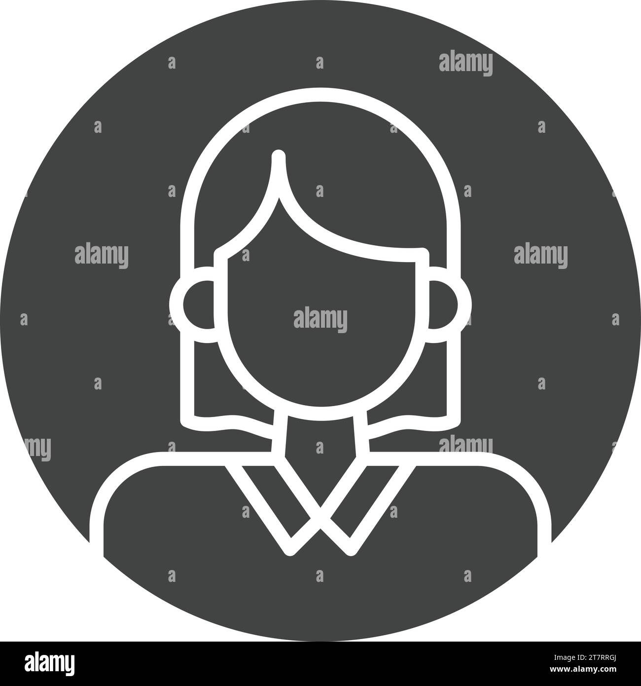 Female Profile icon vector image Stock Vector Image & Art - Alamy