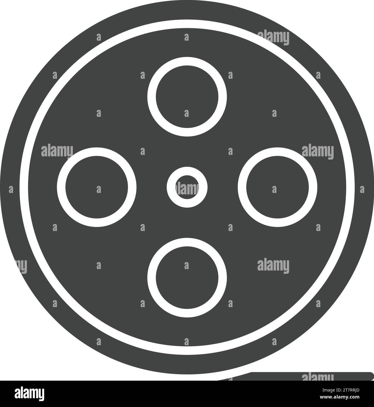 Film Reel icon vector image Stock Vector Image & Art - Alamy