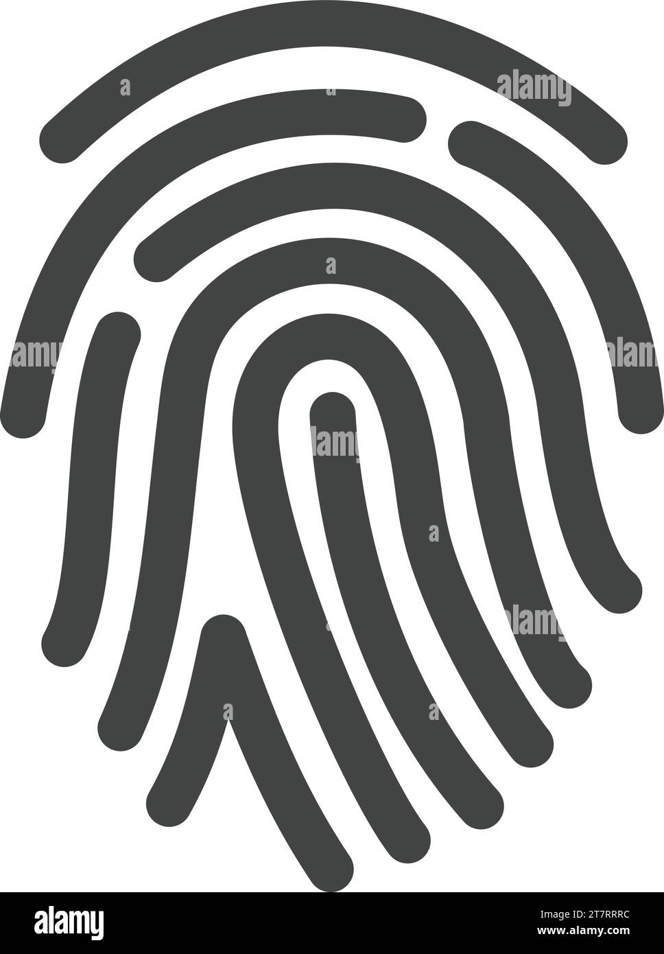 Fingerprint icon vector image Stock Vector Image & Art - Alamy