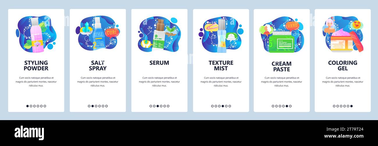 Cosmetics and makeup, salt spray, serum, cream, beauty industry. Mobile ...