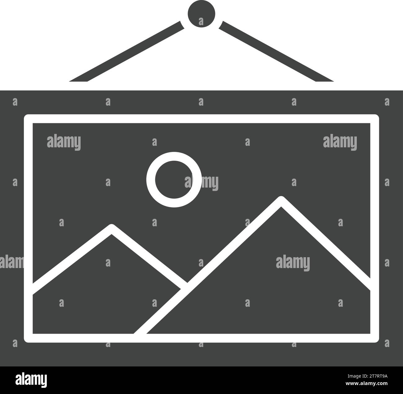 Framed picture Black and White Stock Photos & Images - Alamy