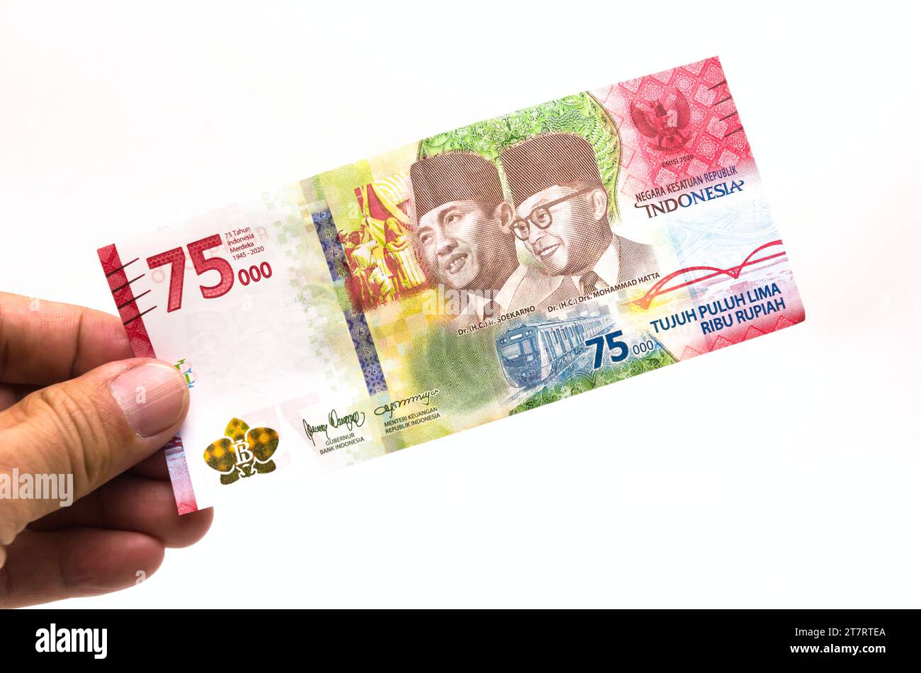 IDR Indonesian Rupiah is the official currency of Indonesia. Asian man ...