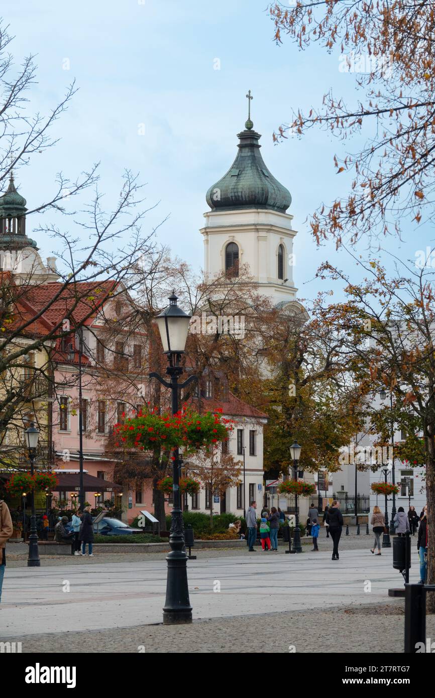 30 10 2022: view of the historic part of the old city in Plock, Poland ...