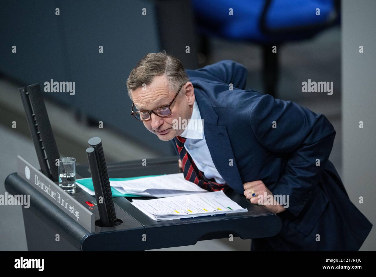 Berlin, Germany. 17th Nov, 2023. MP Kay Gottschalk (AfD) speaks during ...