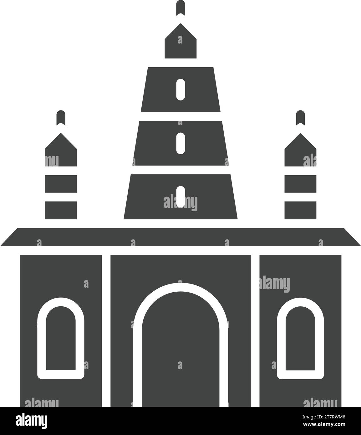 Hindu Temple icon vector image Stock Vector Image & Art - Alamy