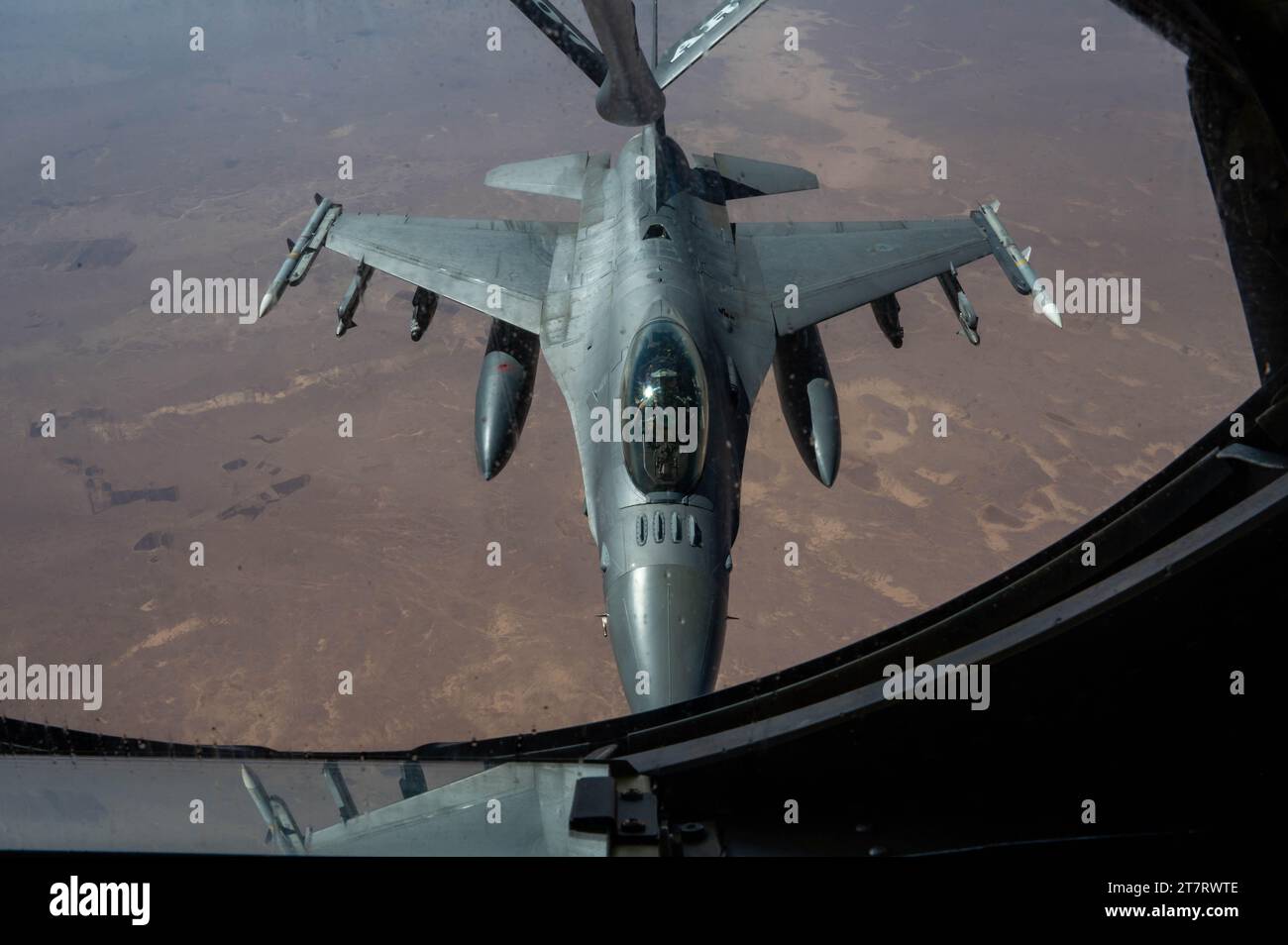 An F-16 Refuel in U.S. Central Command Area of Responsibility on Oct ...