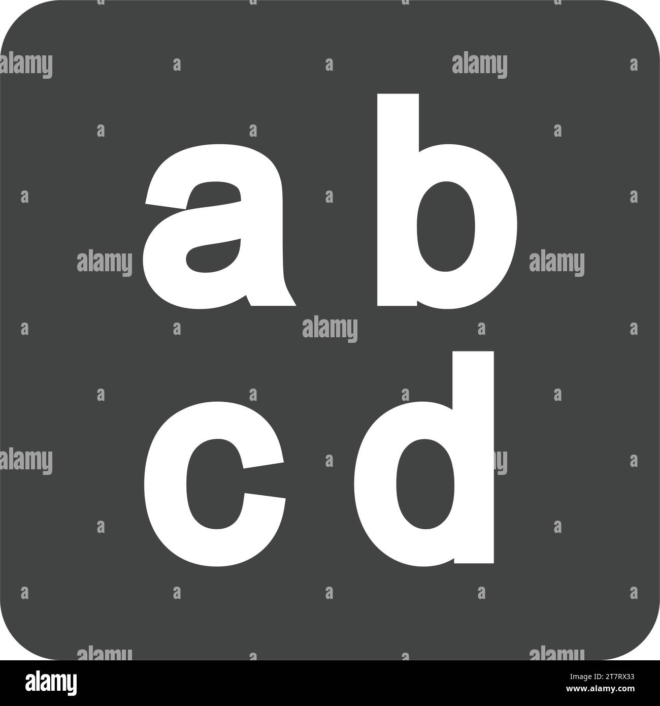 Lowercase letters Cut Out Stock Images & Pictures - Alamy