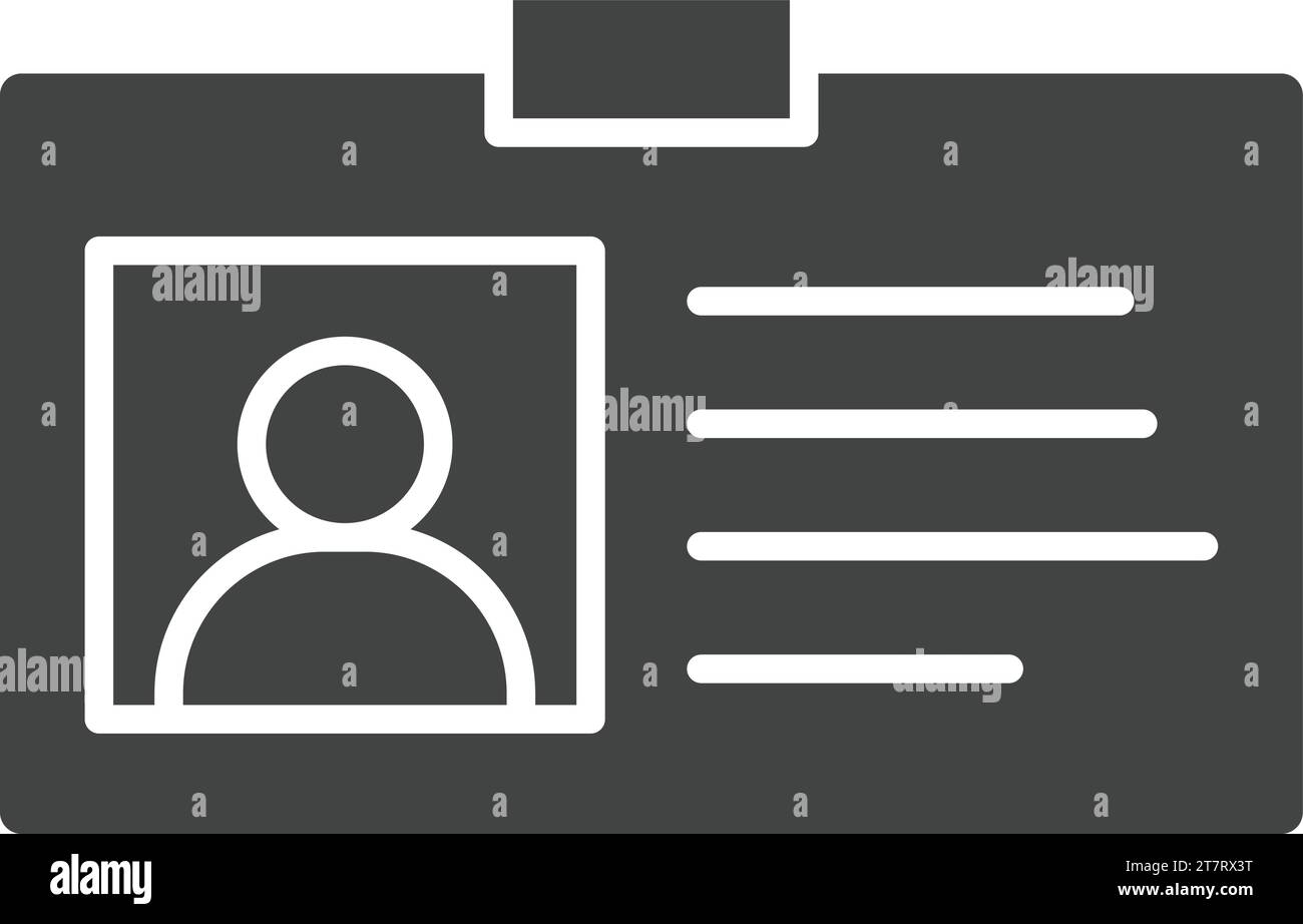 Identity Card icon vector image Stock Vector Image & Art - Alamy