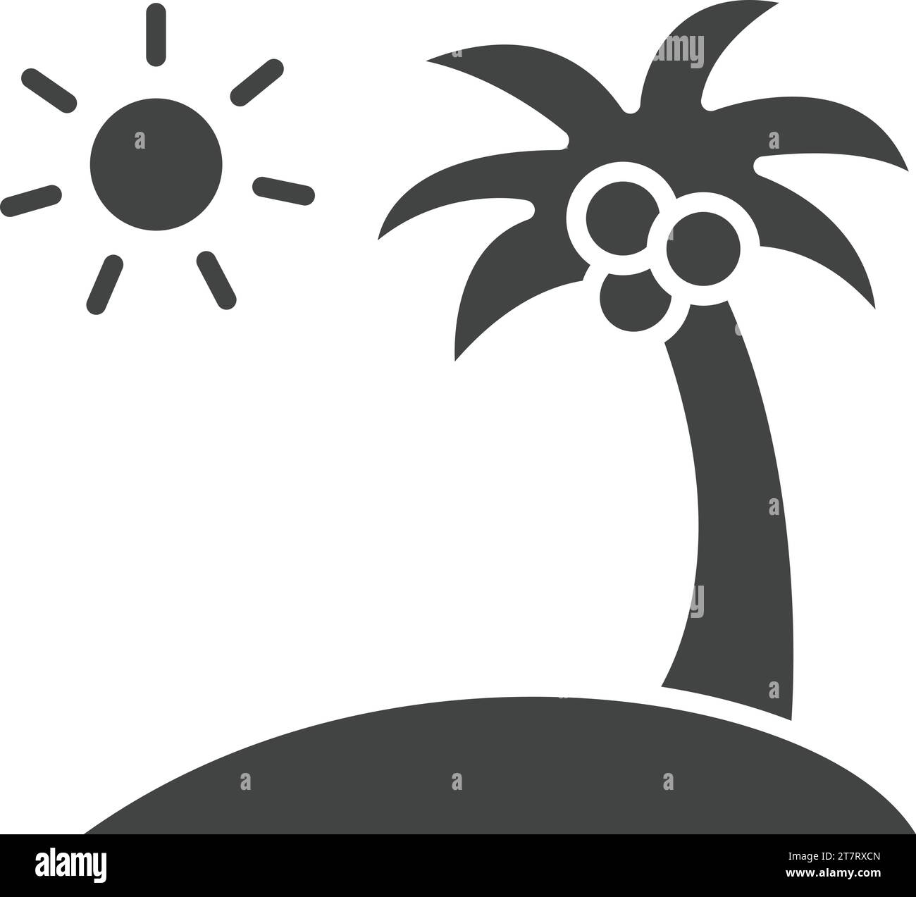 Island icon vector image Stock Vector Image & Art - Alamy