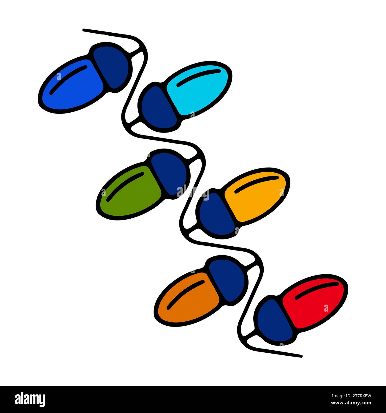 Led illumination new year Stock Vector Images - Alamy