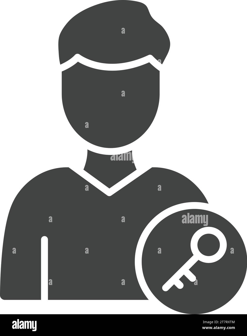 Key Person icon vector image Stock Vector Image & Art - Alamy