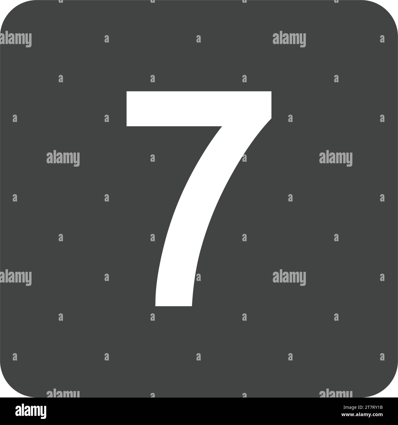 Number 7 Clipart Black And White Number Seven 7 Black And White Stock
