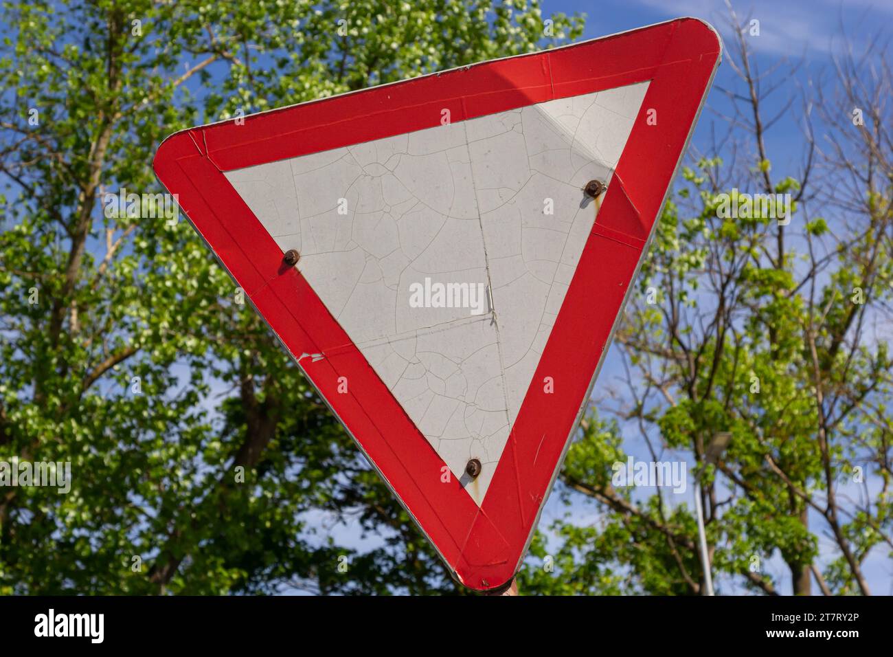 Give way priority road sign hi-res stock photography and images - Alamy