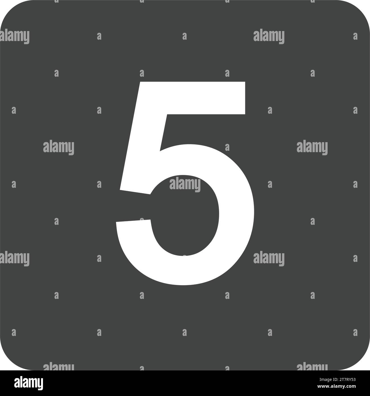 Number five digit Black and White Stock Photos & Images - Alamy