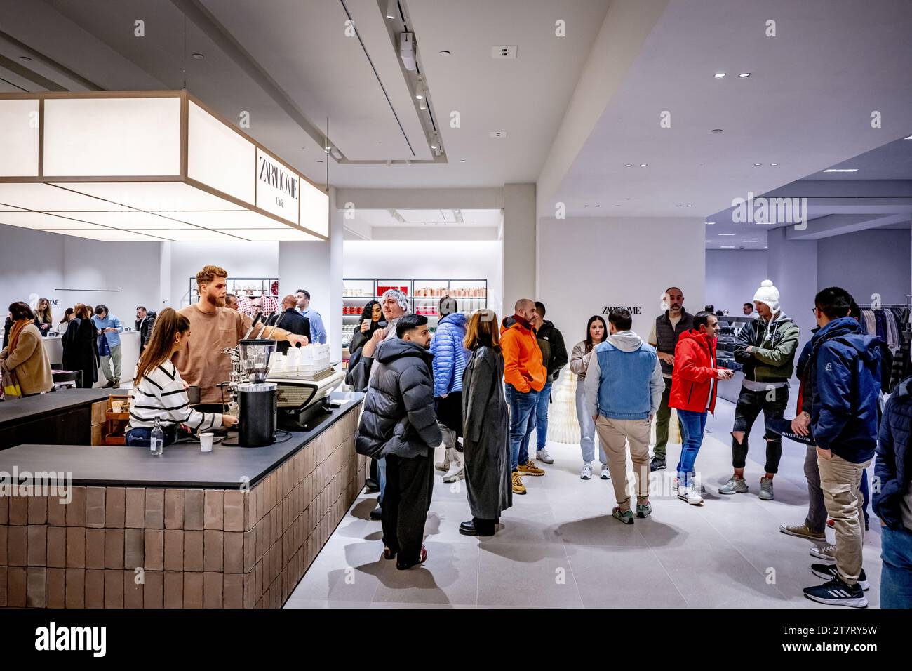 ROTTERDAM - Visitors in Zara during the opening of the largest store of ...