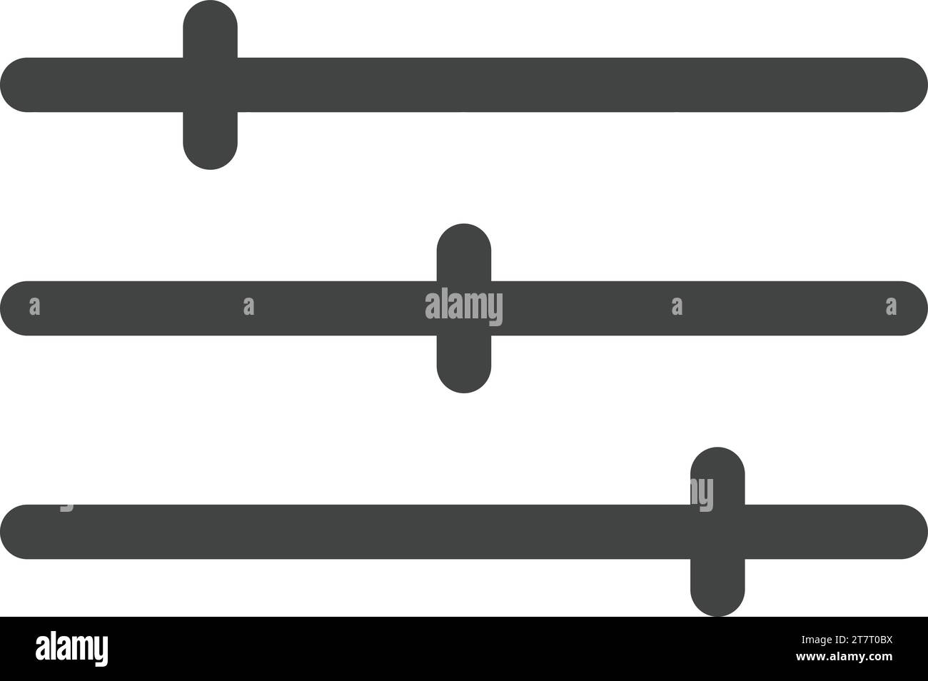 Volume level slider Cut Out Stock Images & Pictures - Alamy