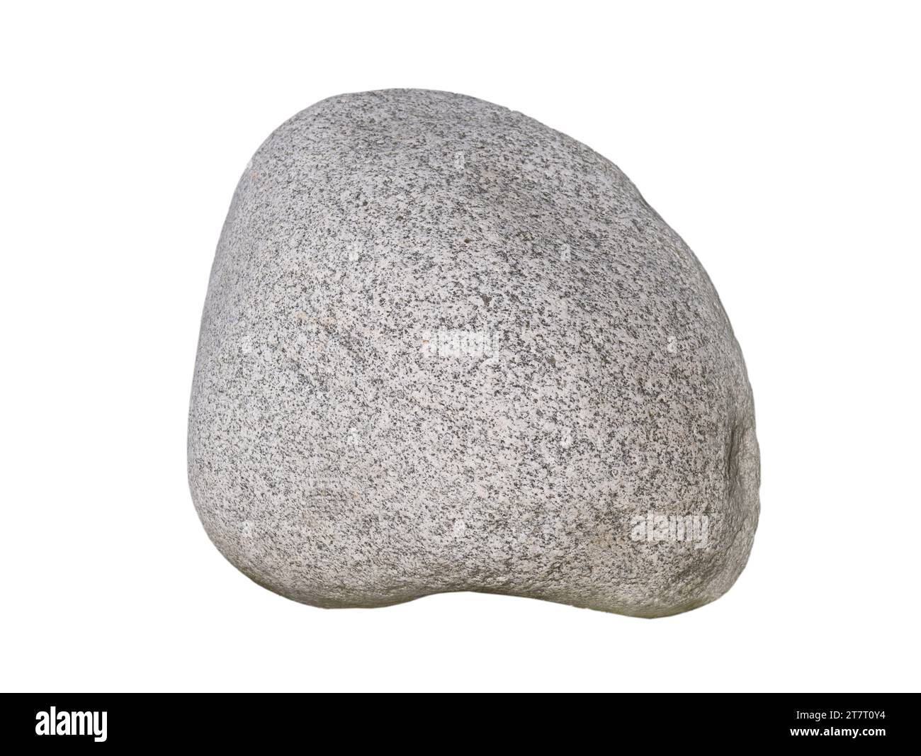 oval stone isolated on white background Stock Photo - Alamy